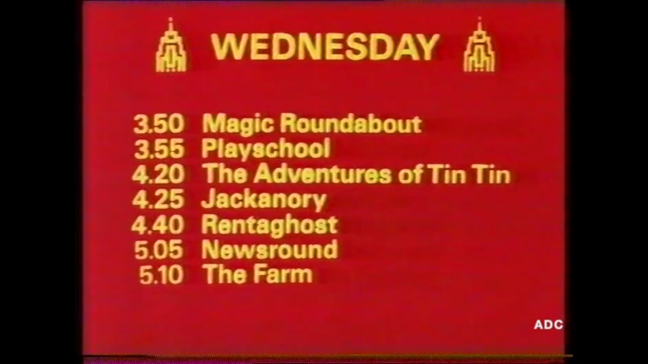 BBC1 CEEFAX into BBC Children's - announcer Robin Whitting into ...