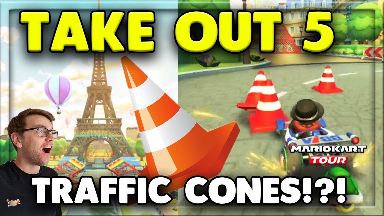 HOW TO TAKE OUT 5 TRAFFIC CONES🏁🏎️ - MARIO KART TOUR - TOUR CHALLENGES ...