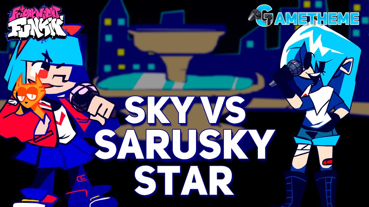 FNF Kitsuneskulls Sky VS Sarusky Star (FNF Mod) | FNF VS NuSky - YouTube