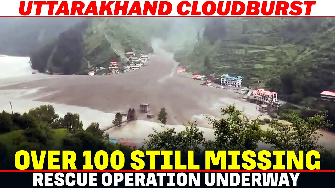 Uttarakhand cloudburst | Over 100 people still missing |CM Dhami on ground Zero | Army |NDRF ...
