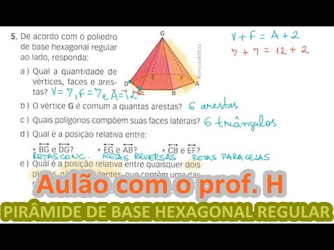Pirâmide de base hexagonal regular - YouTube