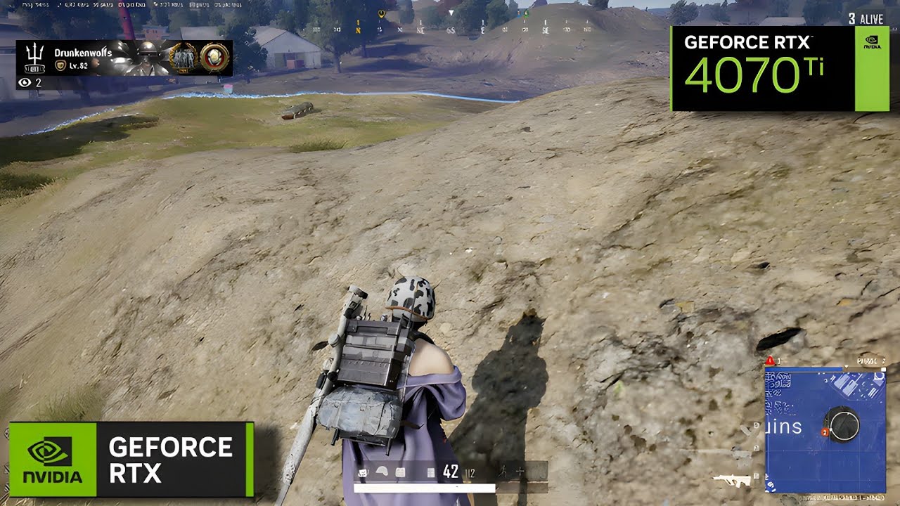 pubg : rtx 4070 i9 14700kh | max settings high resolution action ...