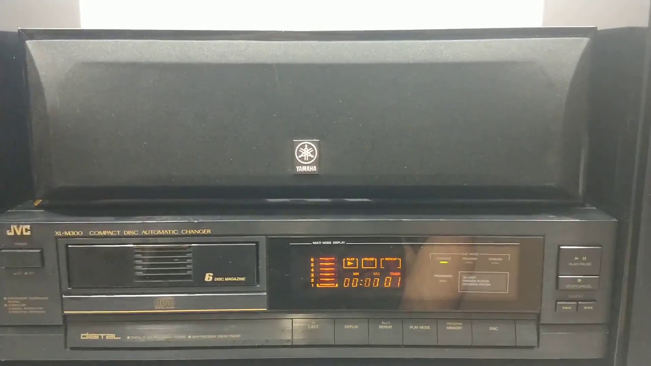 JVC XL-M300BK 6 Disc CD Player Automatic Changer Test - YouTube