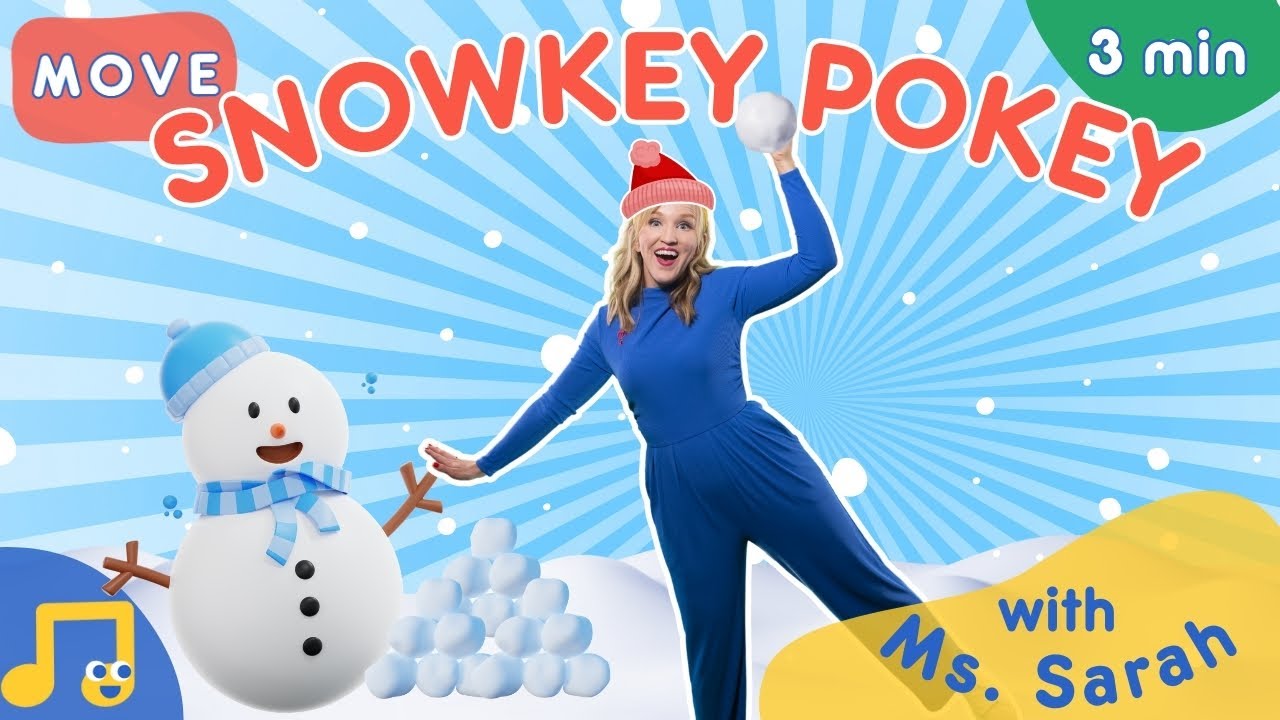 SNOWKEY HOKEY POKEY Dance for Kids ️ | Kids Songs | Musical Playdate ...