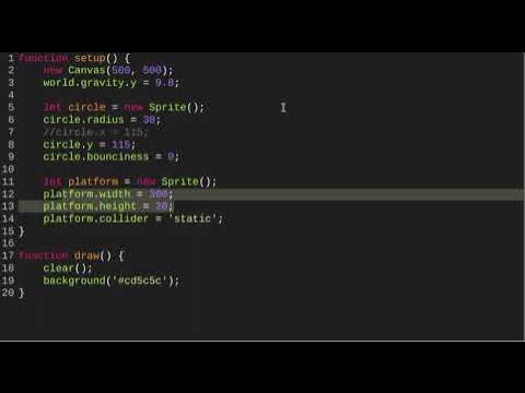 Collisions (Game Dev/Design -Unit 3 Lesson 5.4 - Coding with p5play & JavaScript) - YouTube