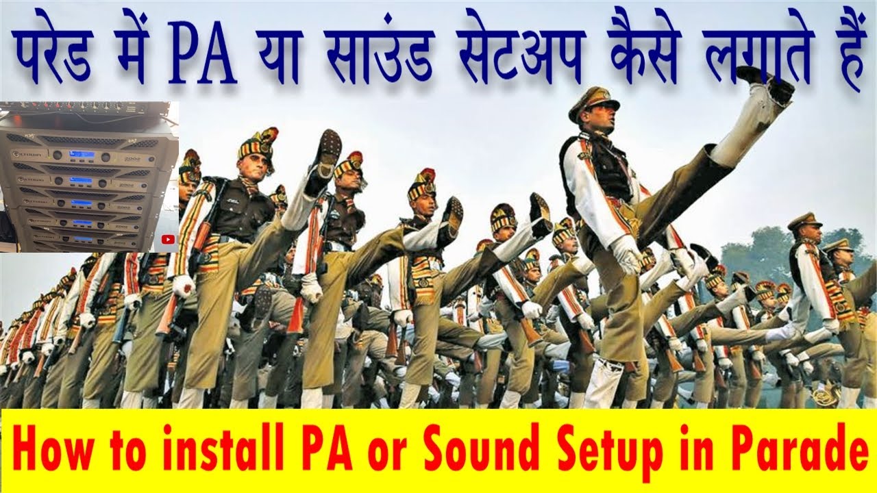 CRPF Anniversary Parade Sound Setup Installation | Epic Audio ...
