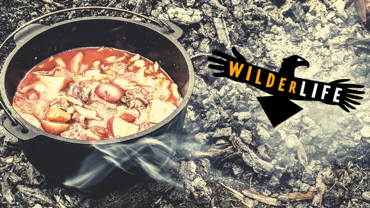 Wild game cooking - camp oven - venison neck stew - YouTube