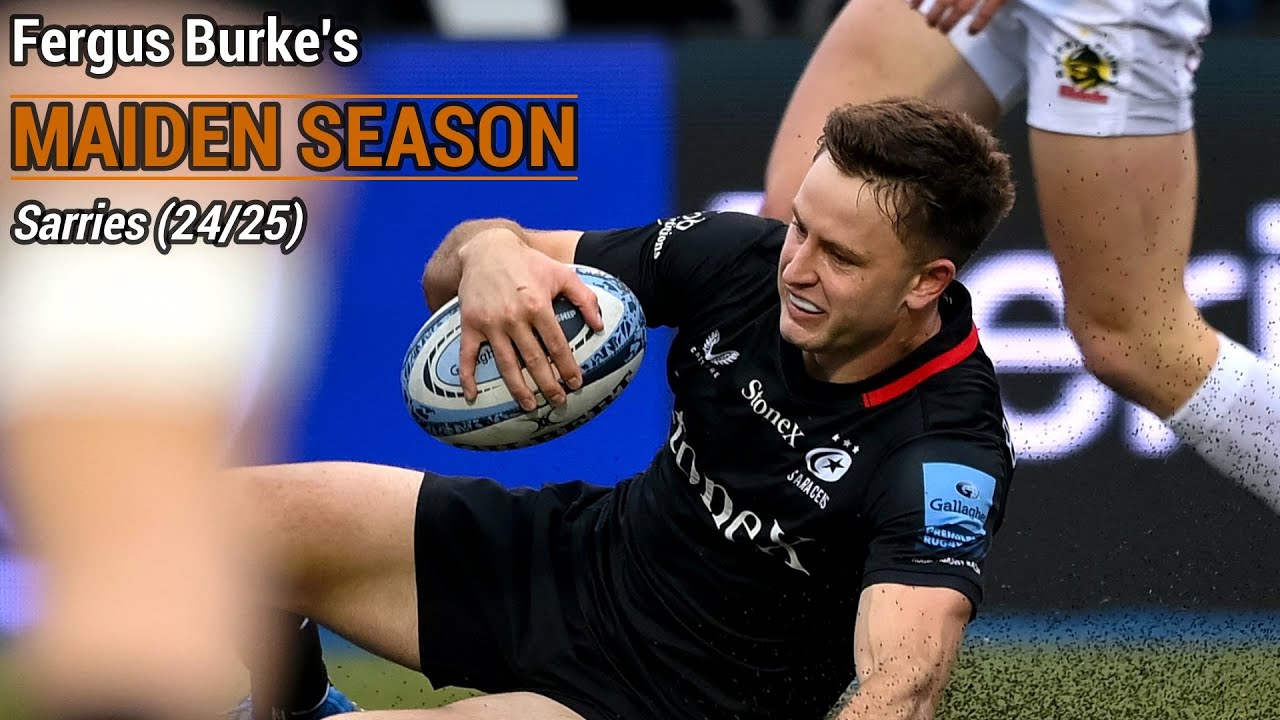 Fergus Burke's Maiden Season | Saracens Rugby Tribute (2024/25) - YouTube