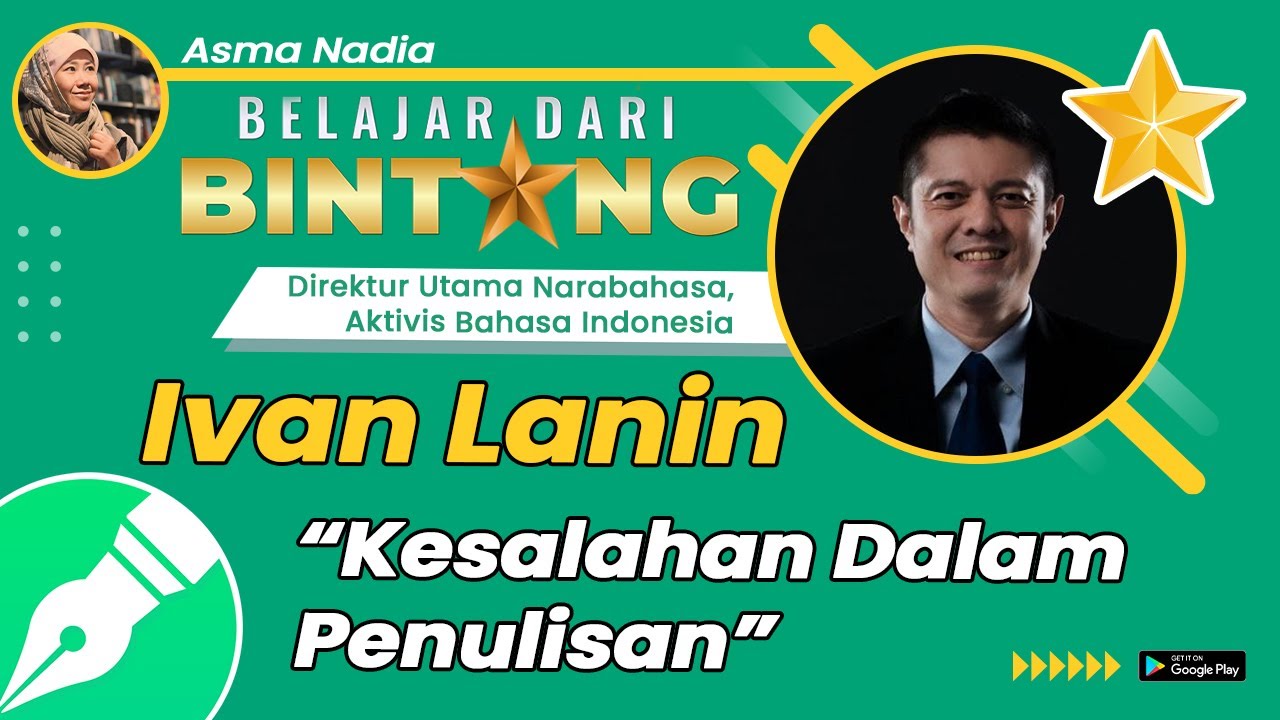 Belajar Dari Bintang bersama Ivan Lanin #1 - YouTube