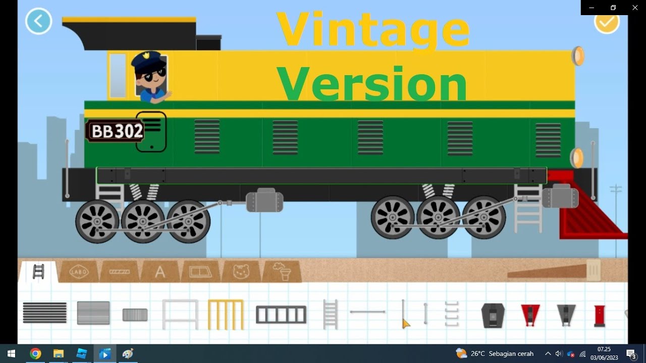 Lokomotif Vintage BB 302 di Labo Brick Train - YouTube