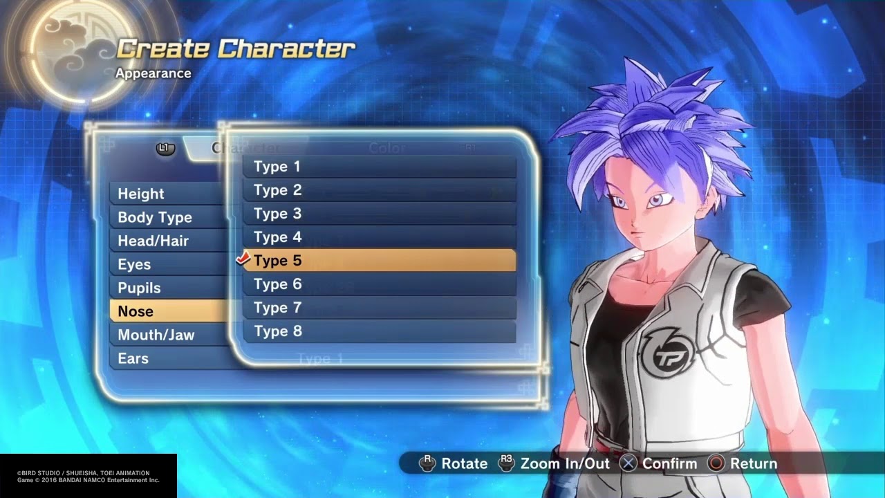 DBX2 character creation female earthling - YouTube