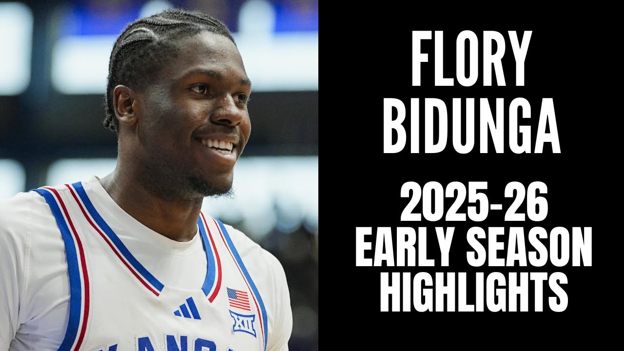 Flory Bidunga 2025-26 Kansas Jayhawks Early Season Highlights - YouTube