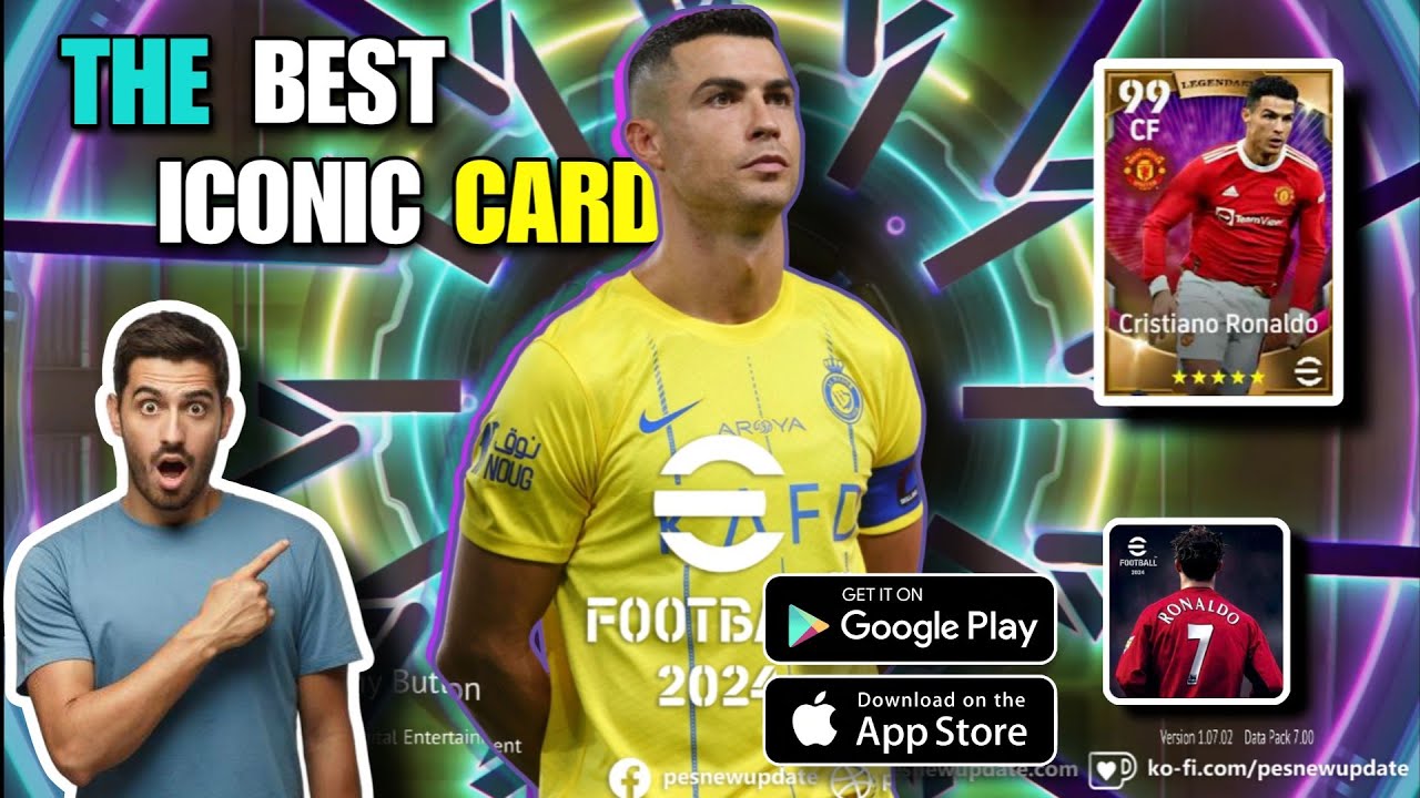 The Best ICONIC Card 🤩 In eFootball 2024 Mobile - YouTube