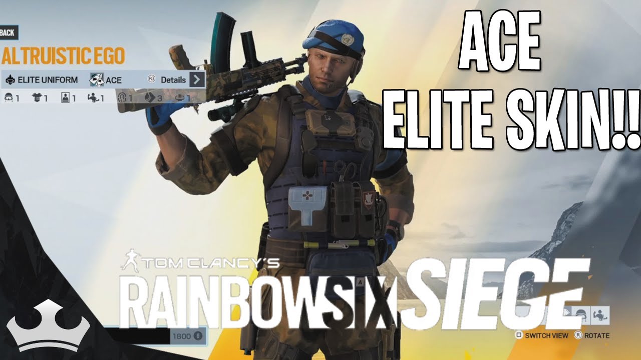 Rainbow Six Siege - New Ace Elite Skin!! - YouTube