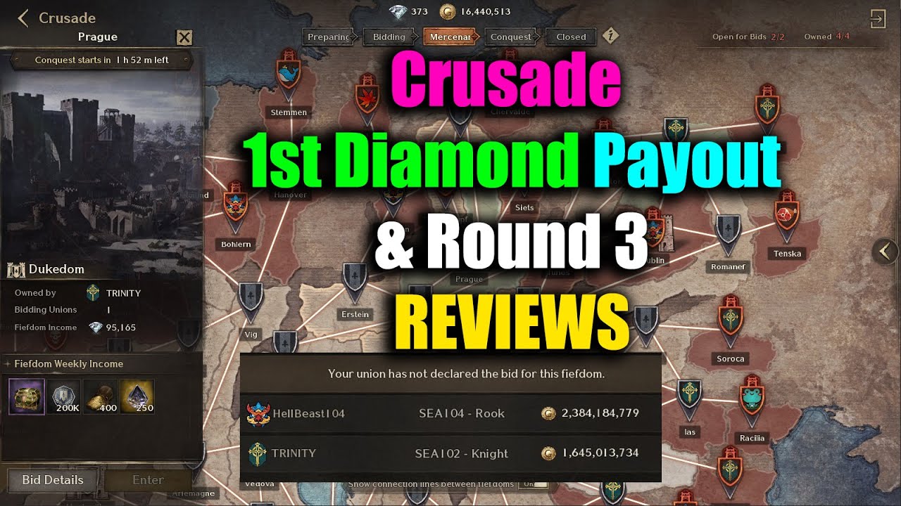 Night Crows Crusade 1st Diamond Payout & Round 3 Reviews - YouTube