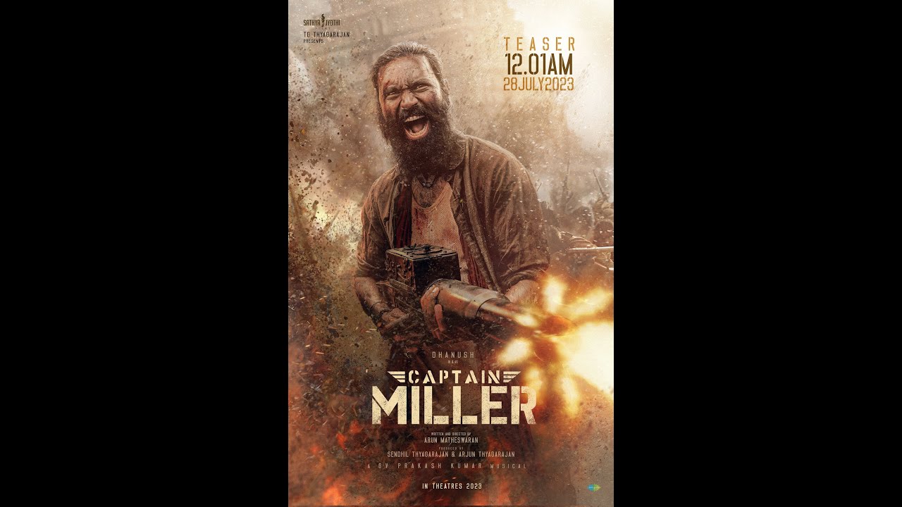 Captain Miller Teaser Time | Dhanush - YouTube