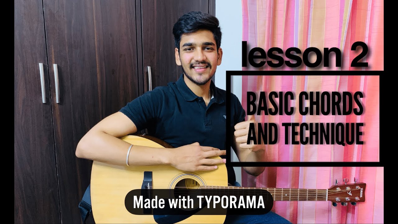 Guitar lesson 2 - 4 chords you must know(ultimate beginner's course ...