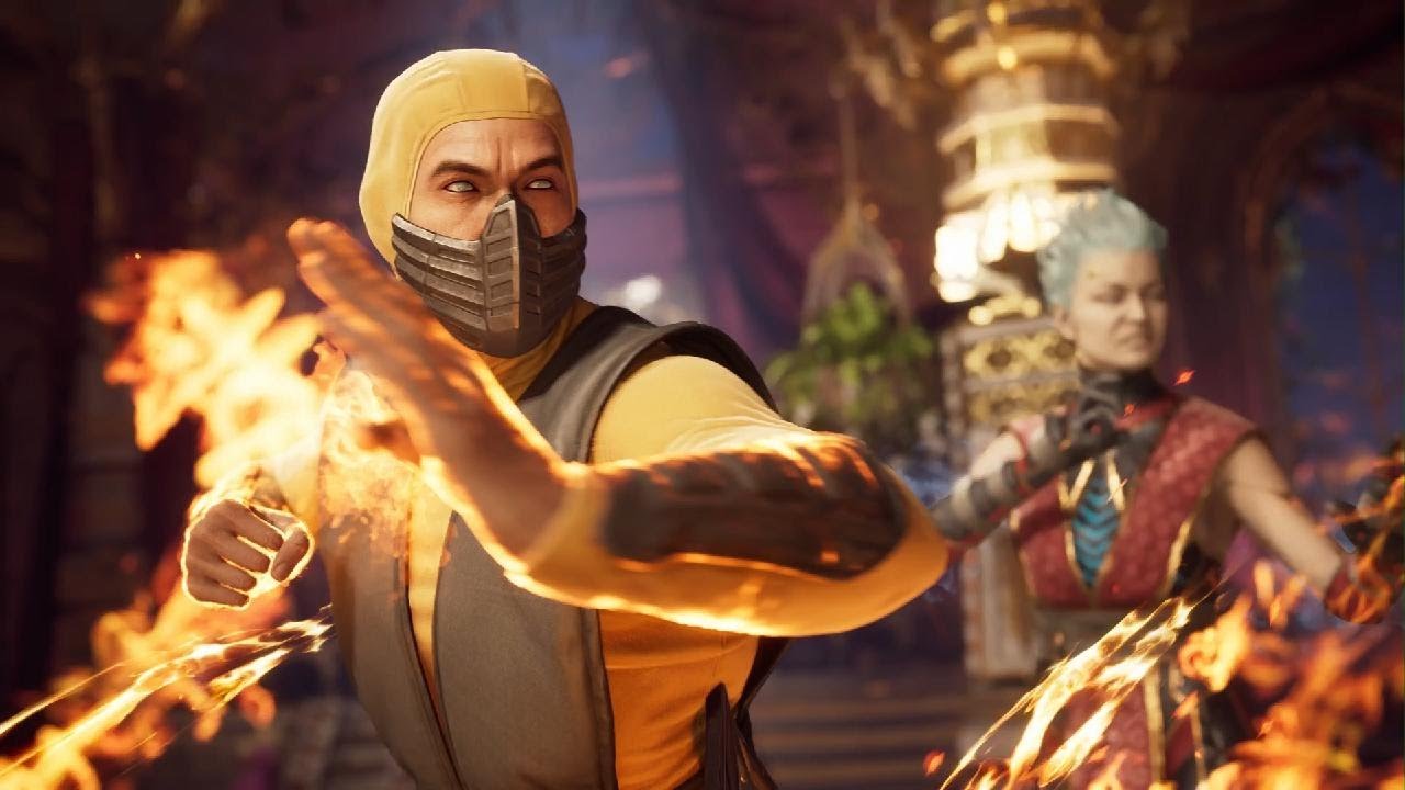 MK1 : Scorpion (Flaming Skull) Skin showcase 🆚 GhostFace - YouTube