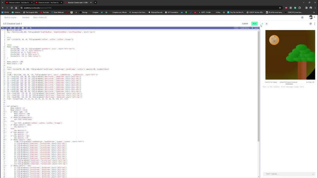 CMU Unit 6 Creative Task - Solar Eclipse - YouTube