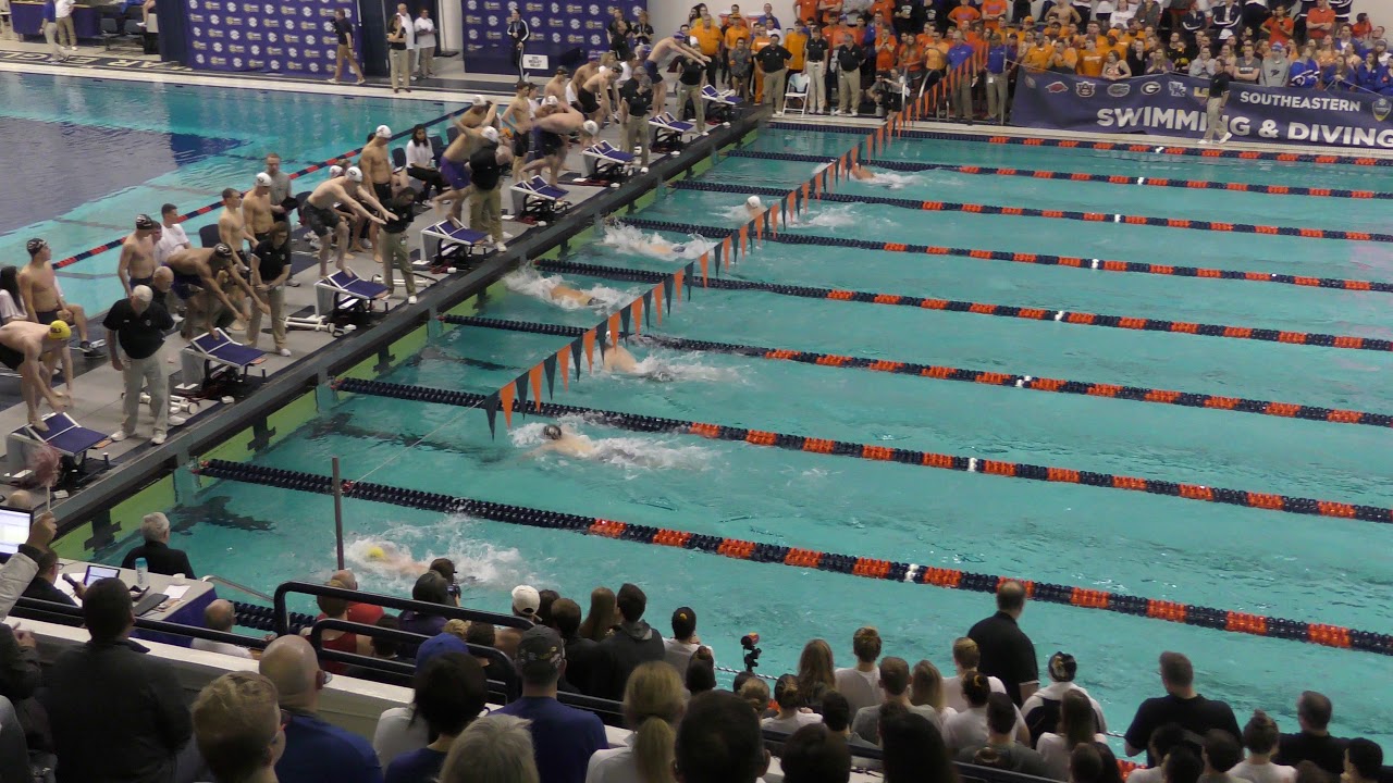 SEC Championship Men's 200 Medley Relay Heat 2 - YouTube