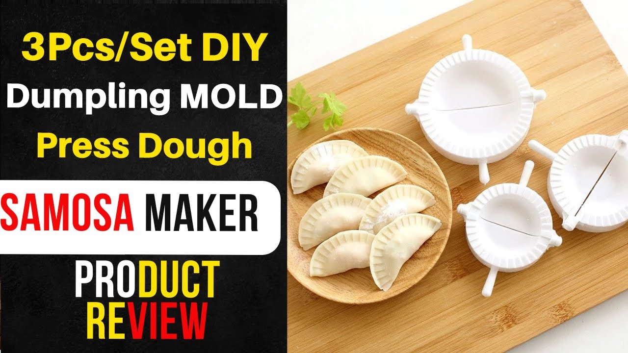 3Pcs/Set DIY Dumpling Mold Press Dough Samosa Maker 😍🔥 | Unboxing and ...