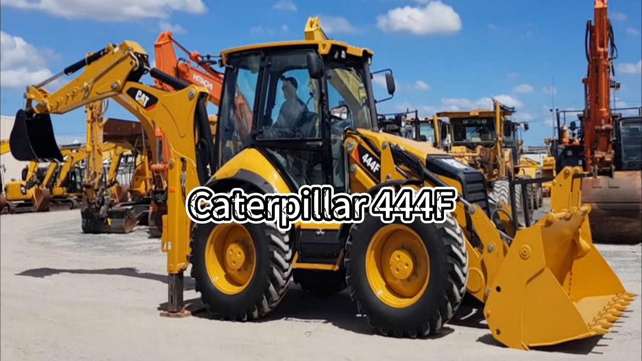 444F CAT Wheel Backhoe Loader For Sale - YouTube