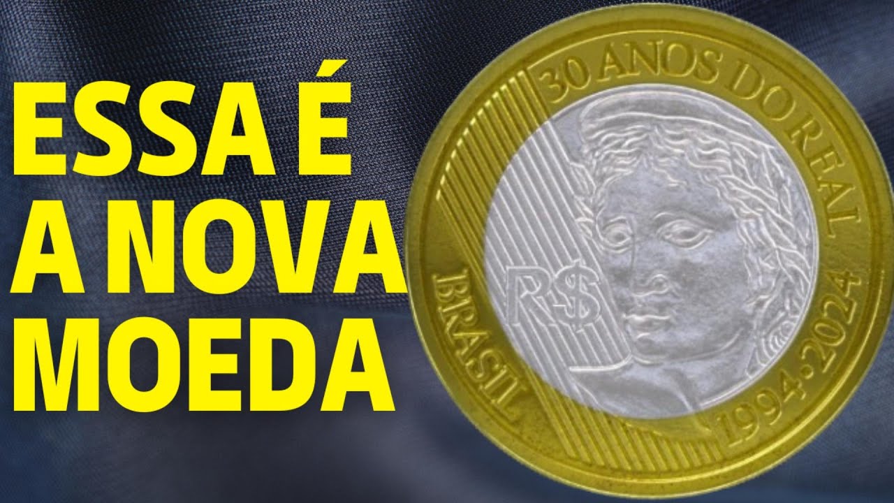 OLHA A CARA DA NOVA MOEDA DE 1 REAL VALIOSA - YouTube