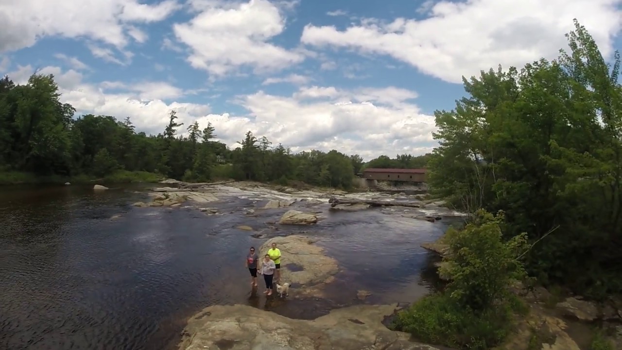 Covered Bridge Upper Jay NY - YouTube