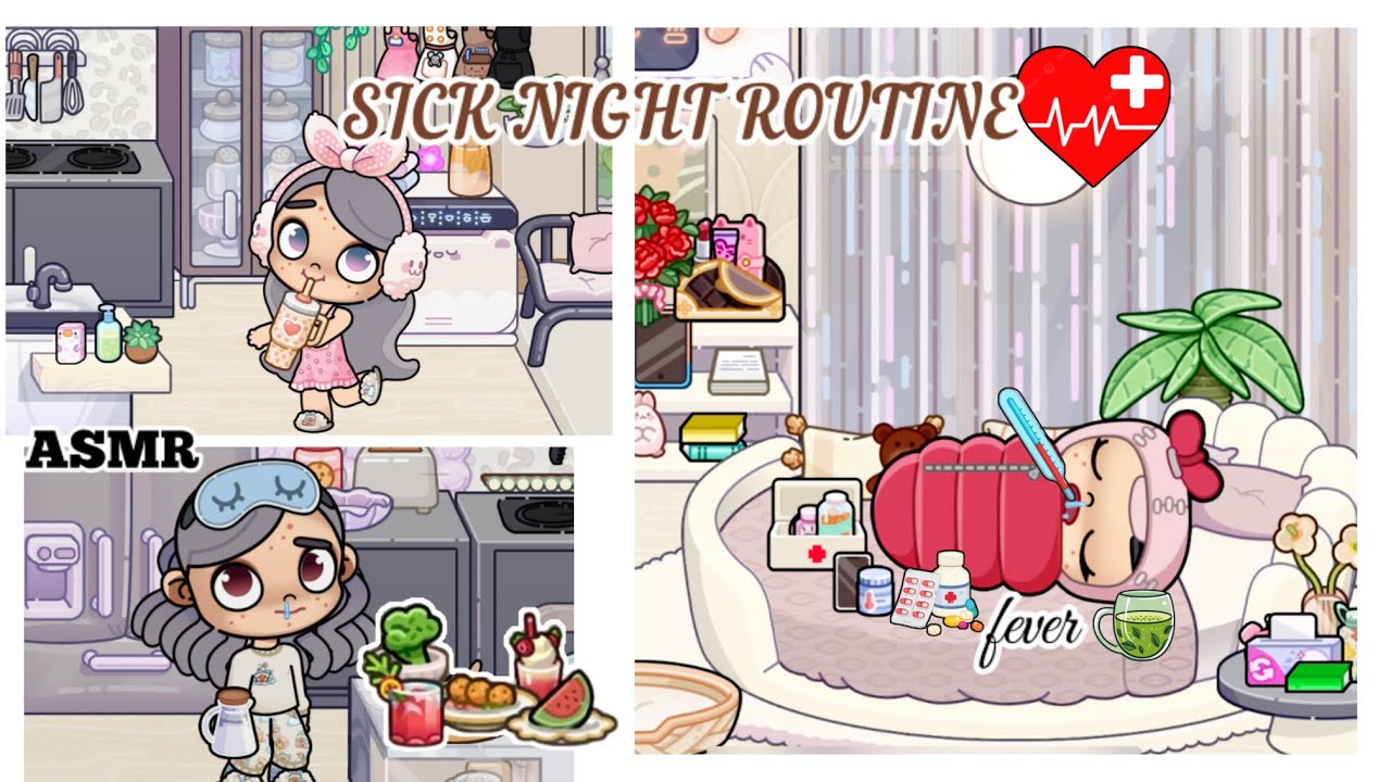 SICK NIGHT ROUTINE/ AVATAR WORLD/ ASMR/ HOUSE TOUR/ PAZU - YouTube