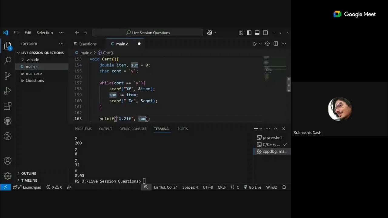 C Prog.- Open/Programming Practice(for OPPE Exam) by TA - YouTube