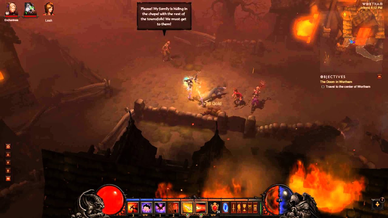Diablo 3 Inferno DH 60K+ damage. - YouTube