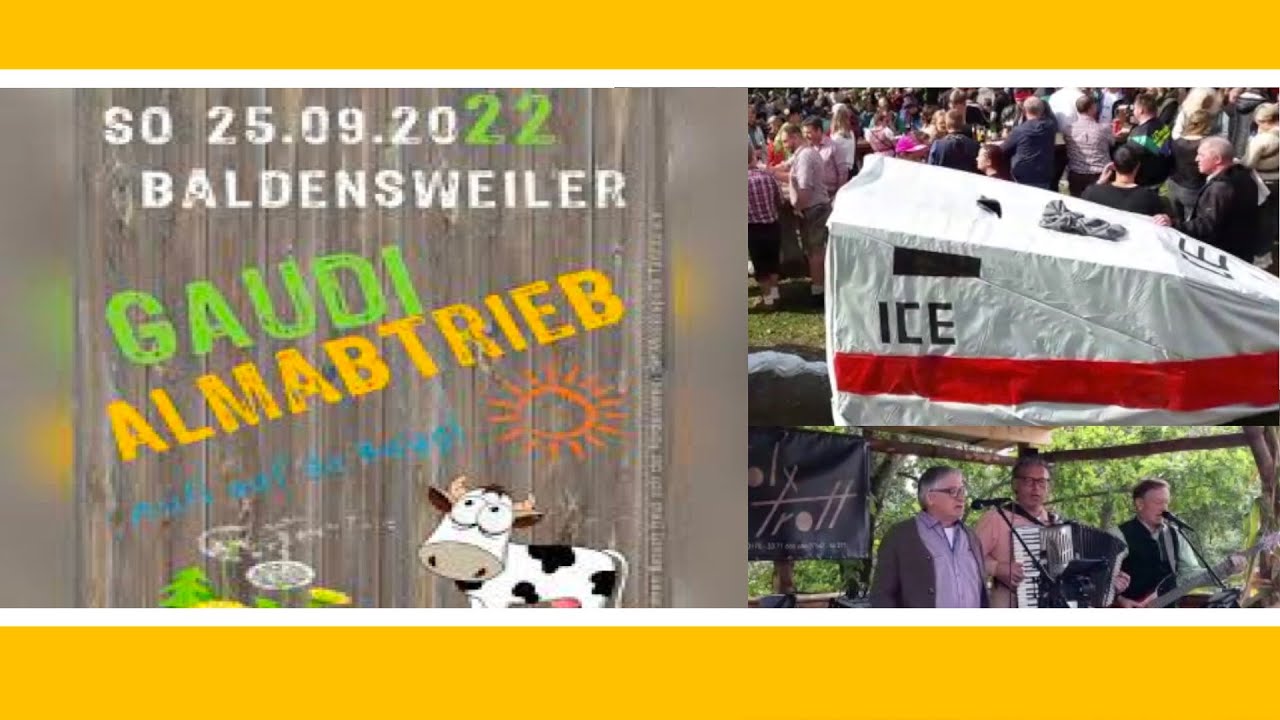 Gaudi-Almabtrieb 2022 in Baldensweiler - YouTube