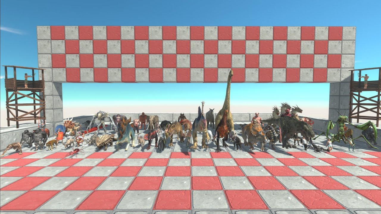 Tower Survival Speed Race - Animal Revolt Battle Simulator - YouTube
