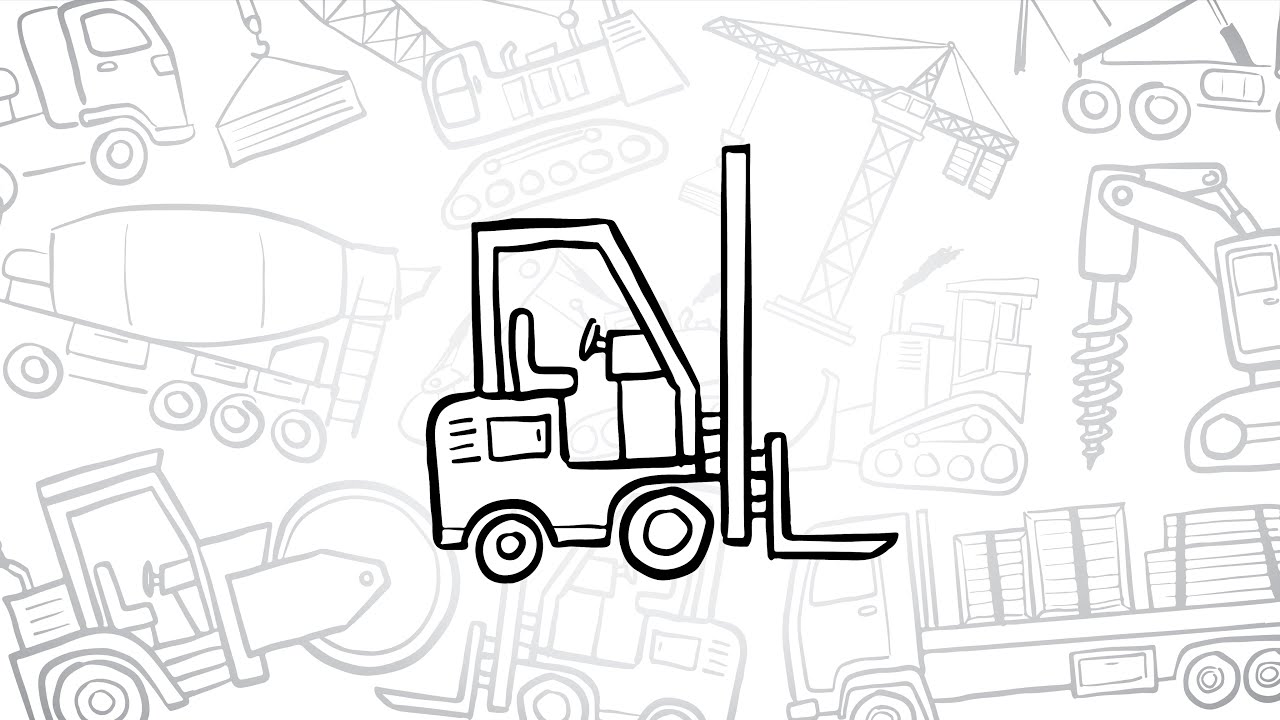 🚧 How to Draw a Simple Forklift | Step-by-Step Lesson 🧰 - YouTube