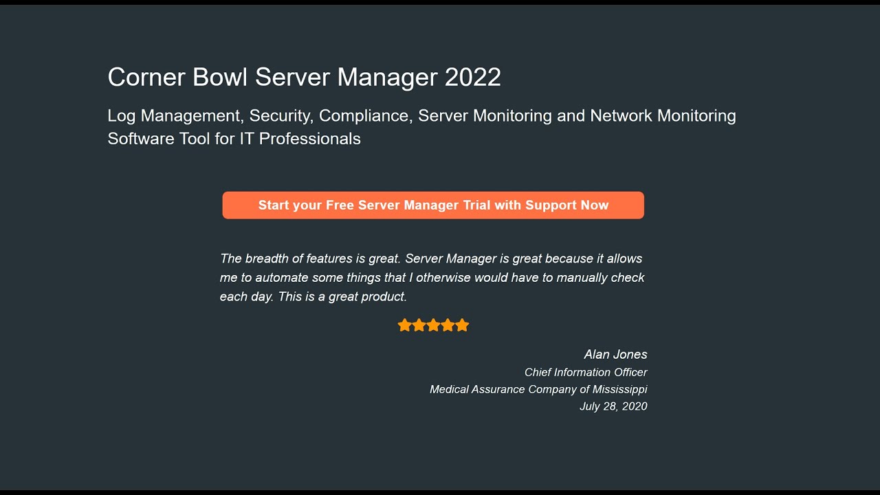 Centralized CSV File Consolidation and Monitoring with Corner Bowl Server Manager 2022 - YouTube