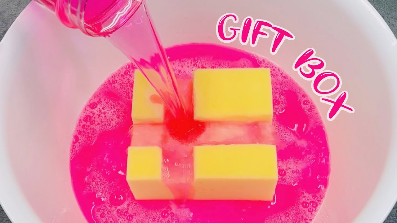 ASMR Sponge 543.Gift Box - YouTube