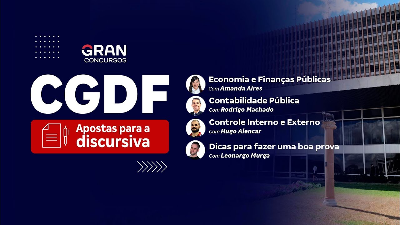 Concurso CGDF: Apostas para a discursiva - YouTube