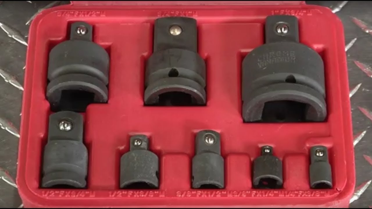 Ironton Impact Adapters - 8-Pc. Set - YouTube