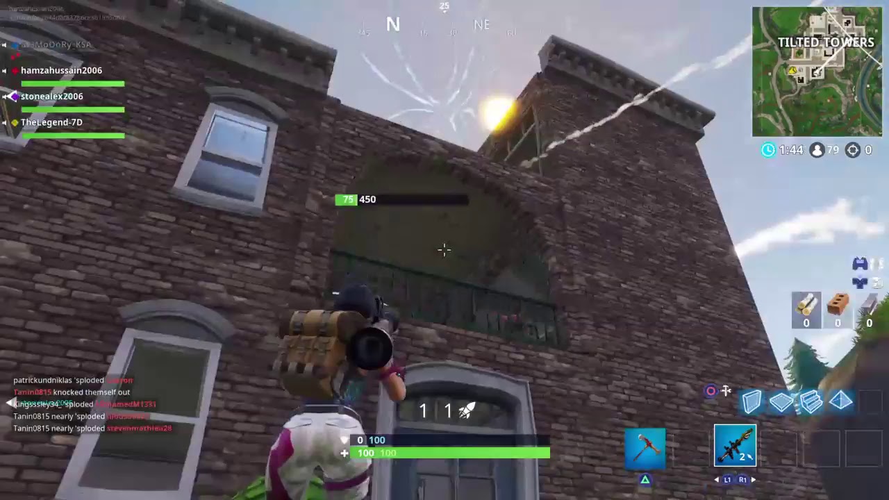 Playing fortnite battle royale - YouTube