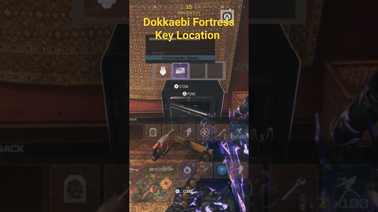 MWZ Dokkaebi Fortress Key Location. In Mercenary Stronghold. 😎#cod # ...