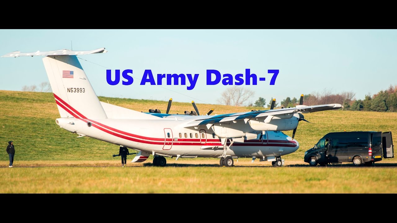 US Army Dash-7 N53993 - Edinburgh Airport 23-NOV-16 - YouTube