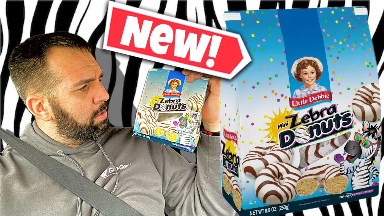 NEW mini Zebra Donuts - Food Review - YouTube