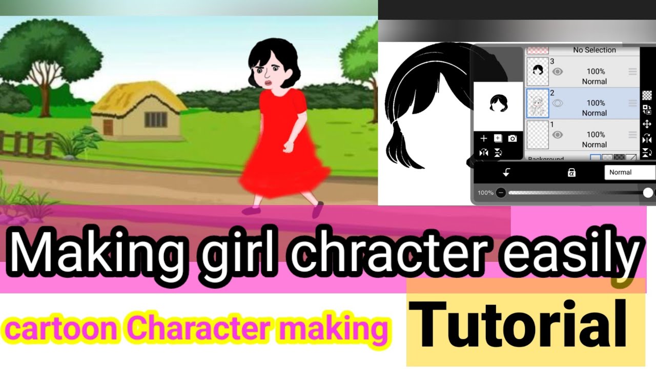 How to make girl chracter by mobile/custom character/cromatoon/chracter ...