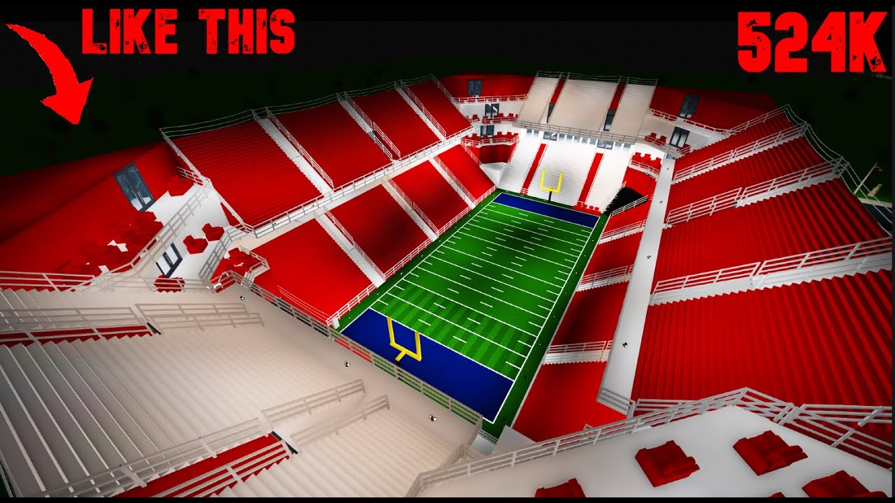 How to build a American Football Stadium in Bloxburg?! - YouTube