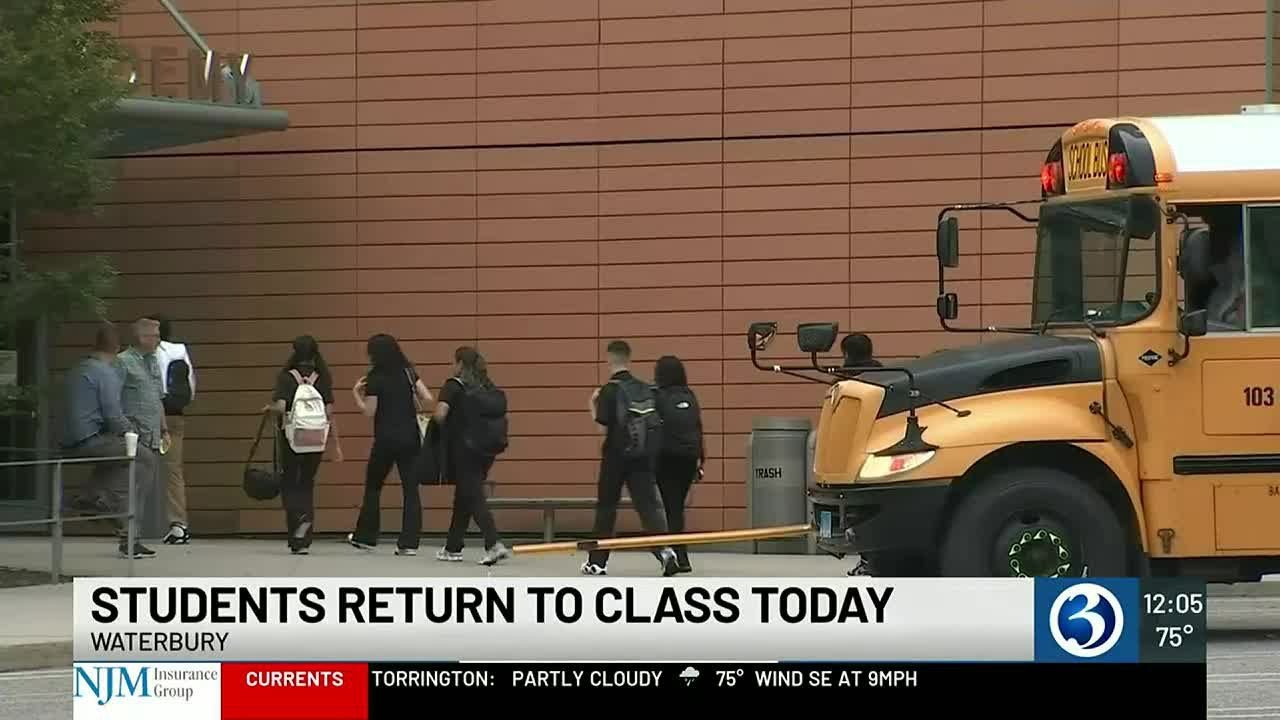 Students return to class today - YouTube