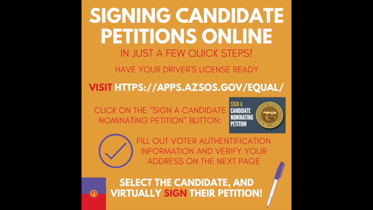 How to Sign Candidate Nominating Petitions Online - YouTube
