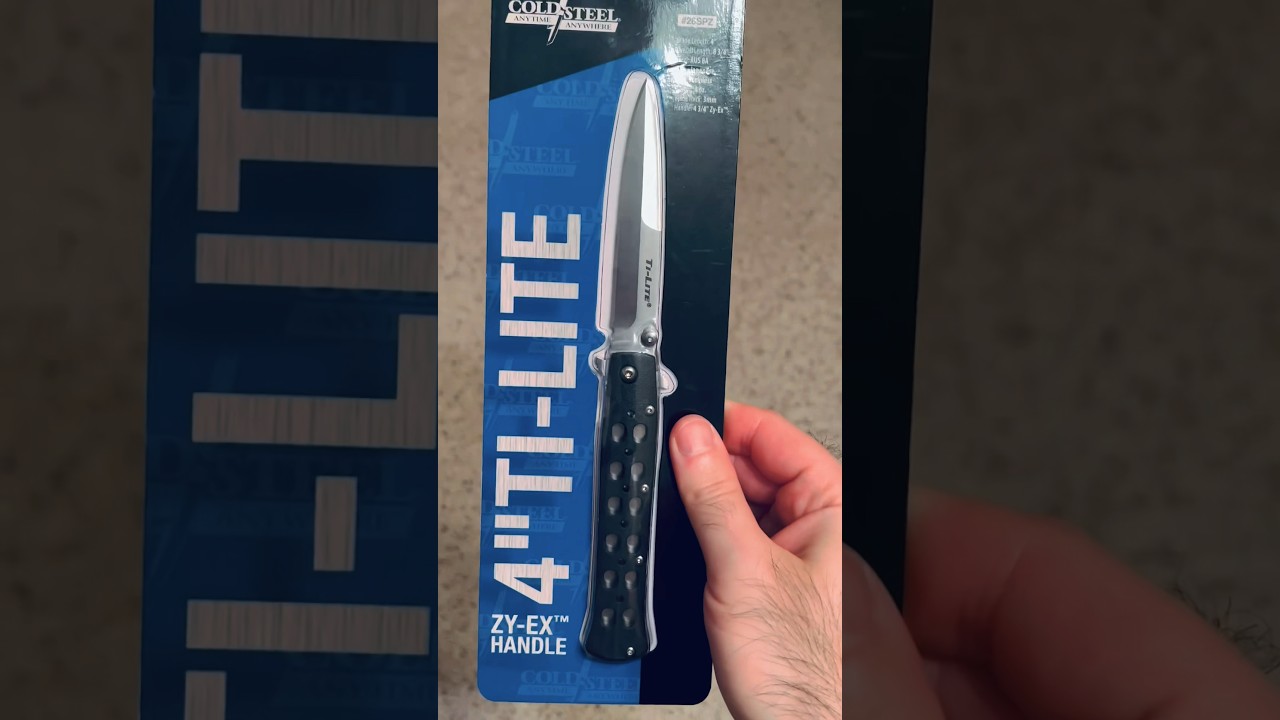 COLD STEEL TI-LITE 4 INCH SWITCH BLADE - YouTube