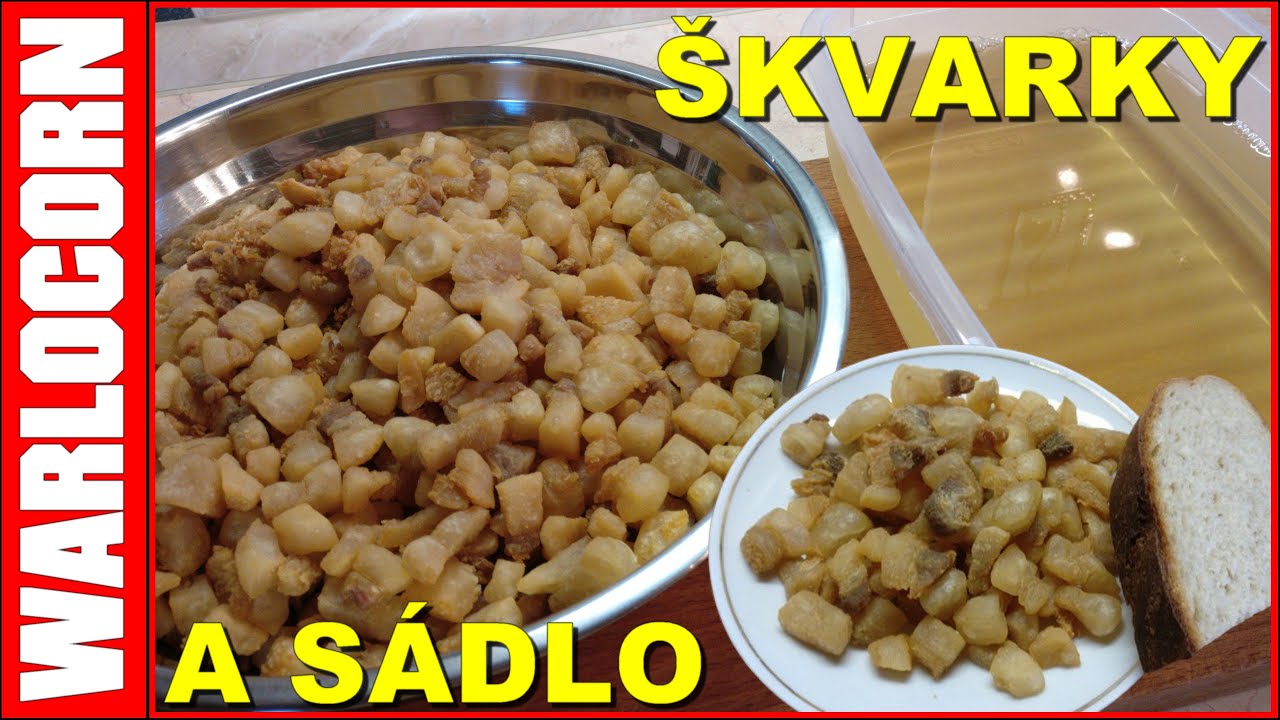 Domácí škvarky a sádlo - YouTube