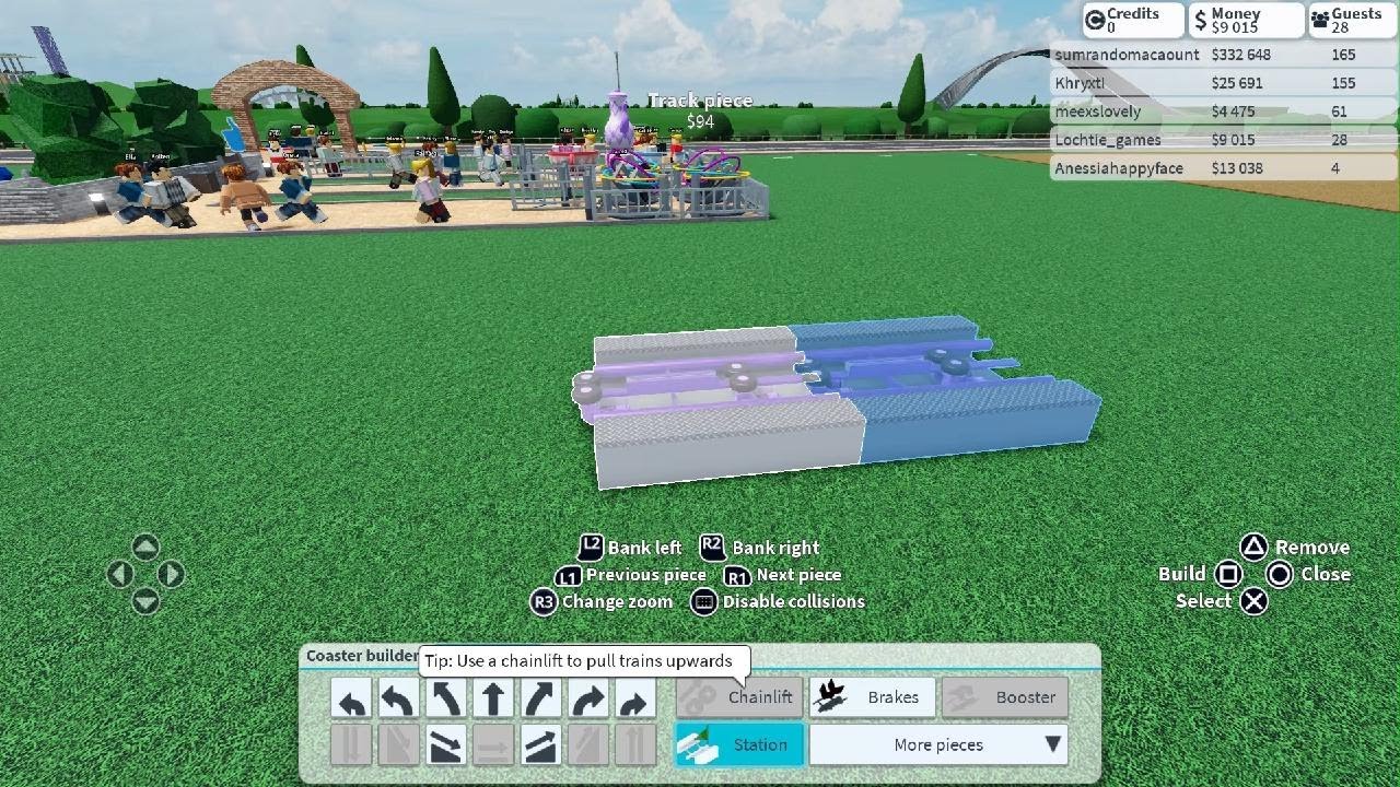 Making unoriginal rides in theme park tycoon 2 - YouTube