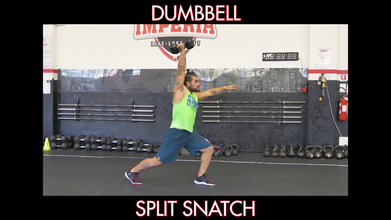 Dumbbell Split Snatch - YouTube